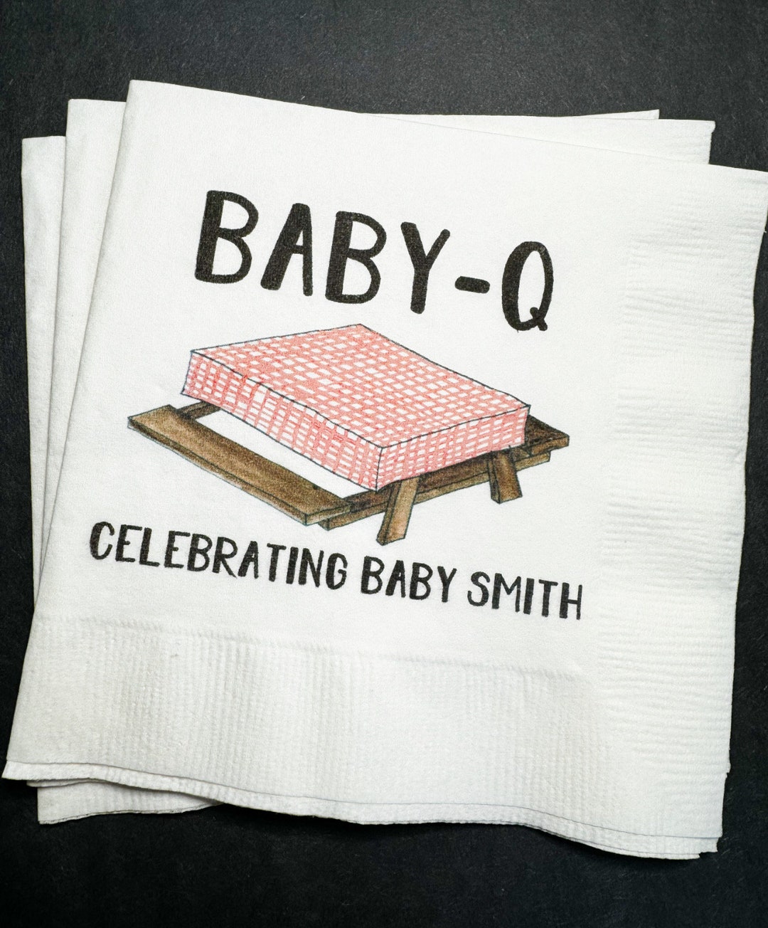 Baby-q Baby Barbecue Baby Shower Pink BBQ Gender Reveal Summer Cookout ...