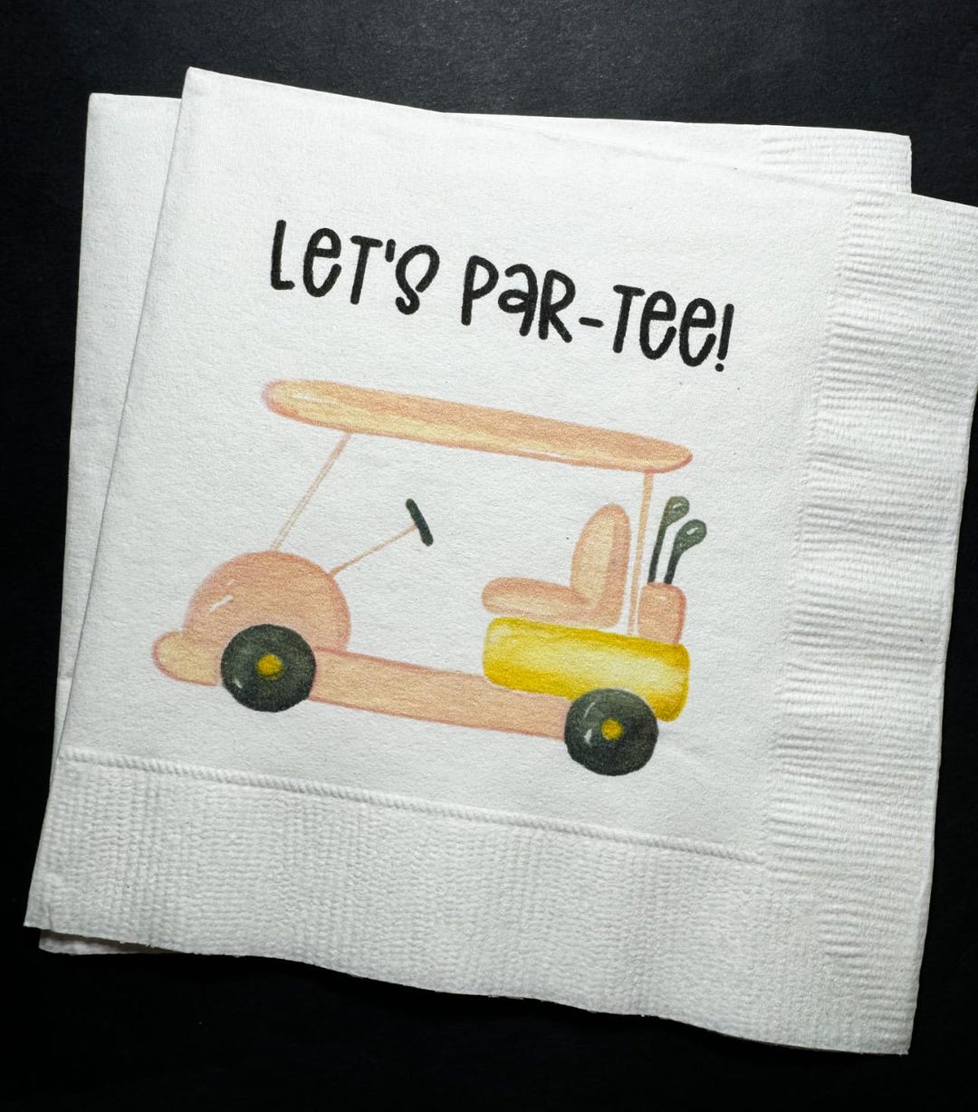 Lets Partee Golf Pink Birthday Party Hole in One Golf Let’s Partee Golf ...