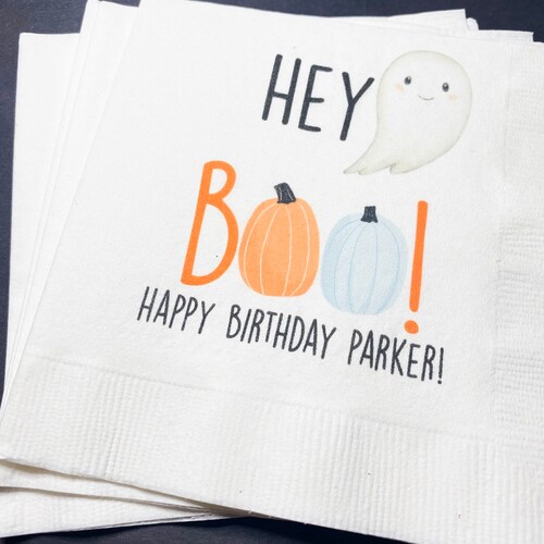 Halloween Birthday Boo Day Hey Boo Spooky One First Birthday - Etsy
