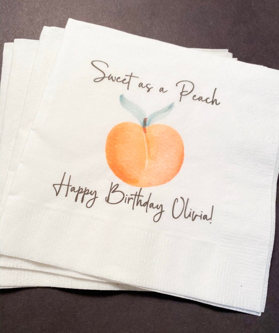 Peach Birthday Sweet as a Peach First Birthday Spring Summer - Etsy