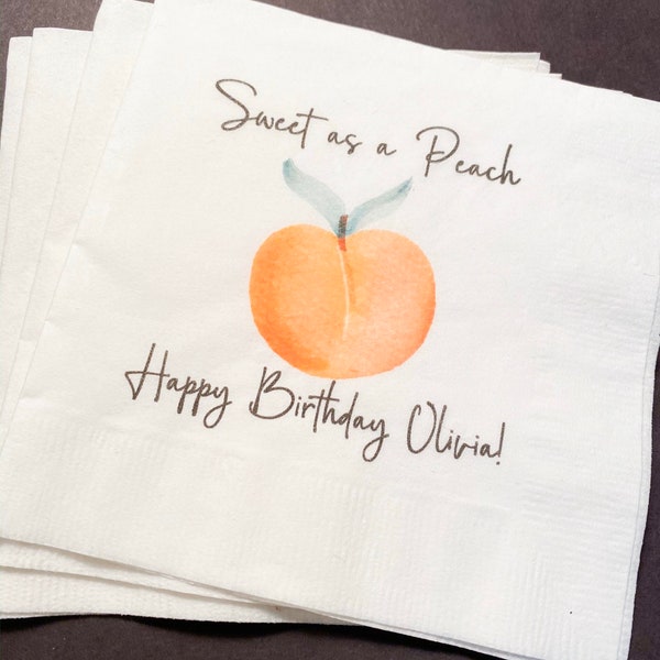 Peach Paper Plates - Etsy