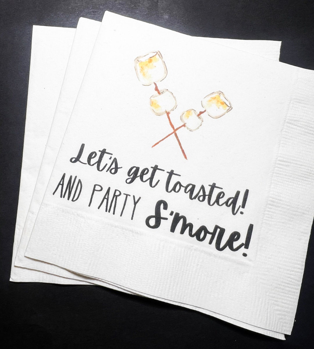 Let’s Get Toasted Smores Bar Roast a Marshmallow Party Smore Birthday ...