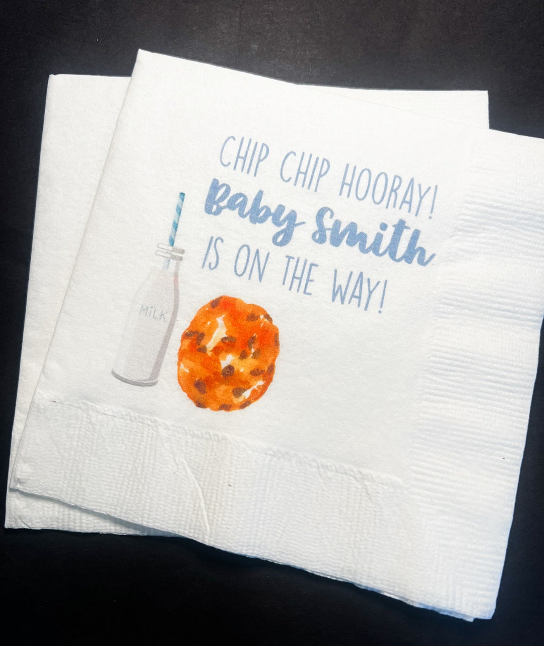 Cookie Baby Shower Chip Chip Hooray Baby on the Way Cookie Baby Shower ...