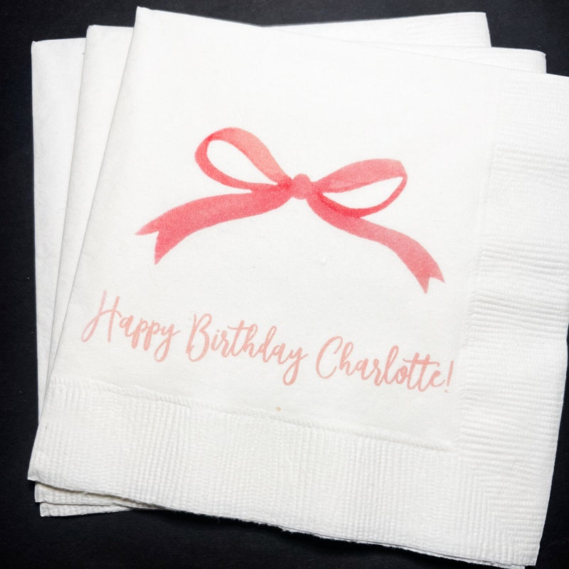 Birthday Napkins - Etsy