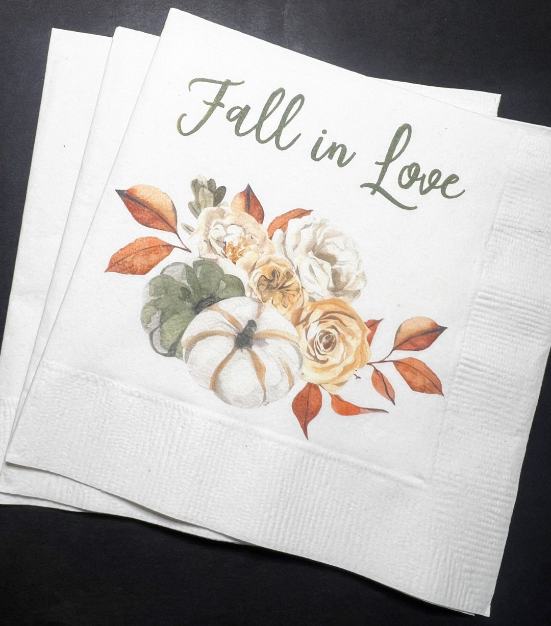 Fall in Love Fall Bridal Shower Fall Wedding Autumn Floral Cocktail ...
