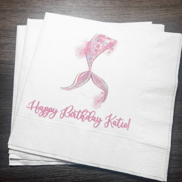 Mermaid Napkins - Etsy
