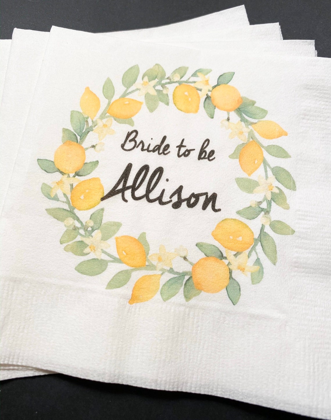Lemon Bridal Shower Spring Summer Wedding Personalized - Etsy