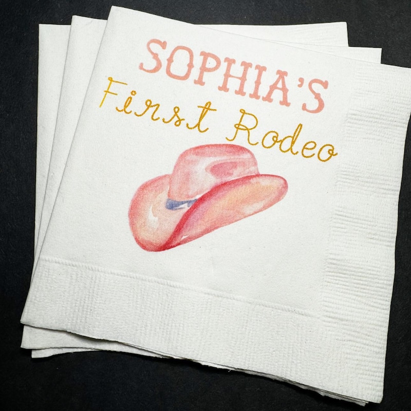 Pink Rodeo Napkin - Etsy
