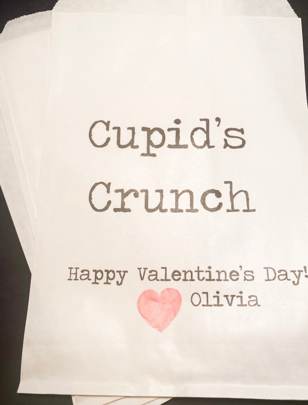 Cupids Crunch Valentines Day Sweet Treat Bags Class - Etsy