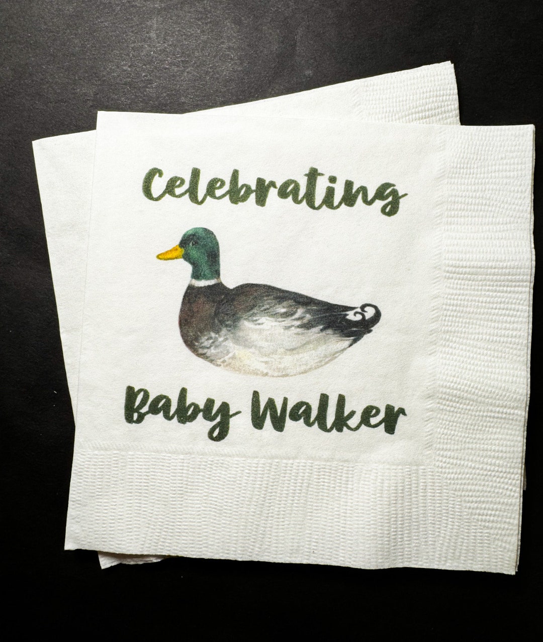 Duck Baby Shower Duck Watercolor Crest Mallard Duck Monogram Hunter ...