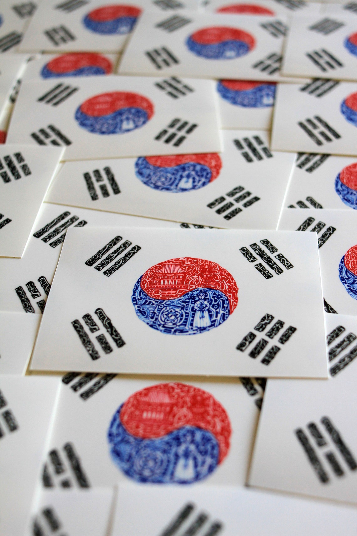 Stickers of National Flags the South Korea - Etsy