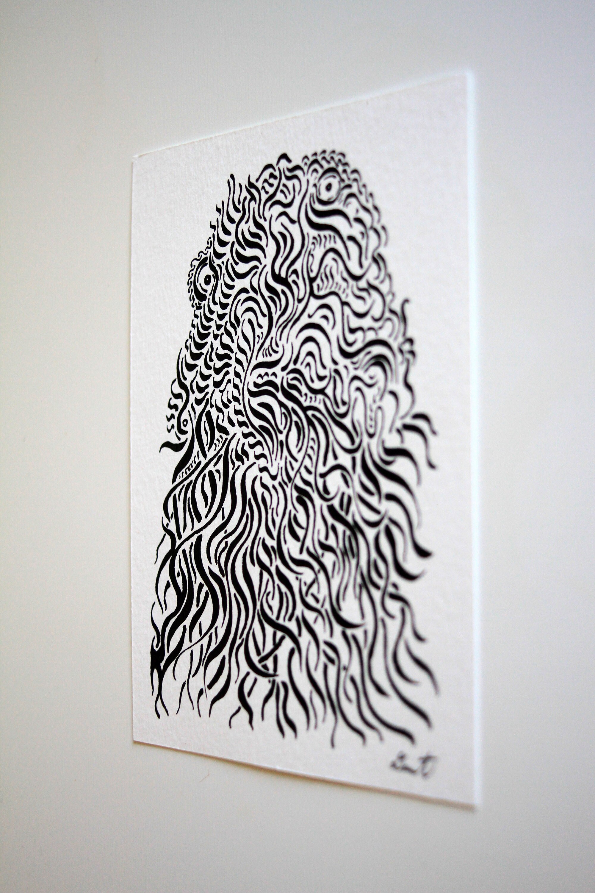 Original Framed Artwork 6 X 4 Line Art - Etsy