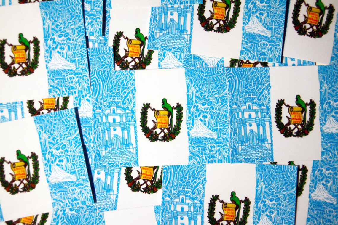 Stickers of World Flags "guatemala" - Etsy