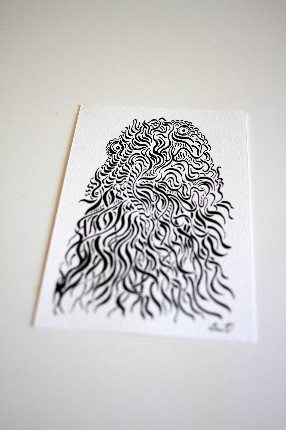 Original Framed Artwork 6 X 4 Line Art - Etsy