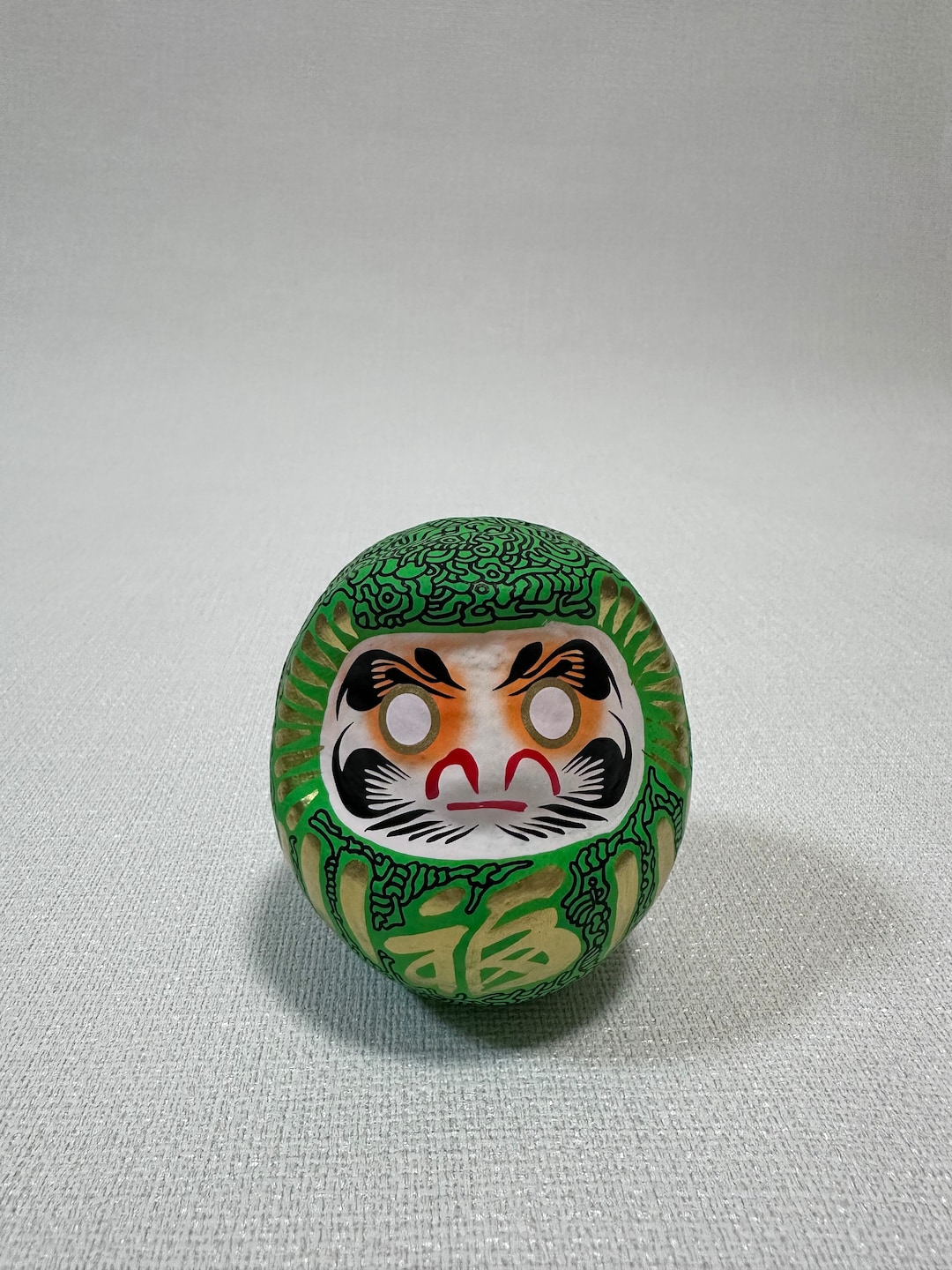 The Green Daruma: Original Art - Etsy