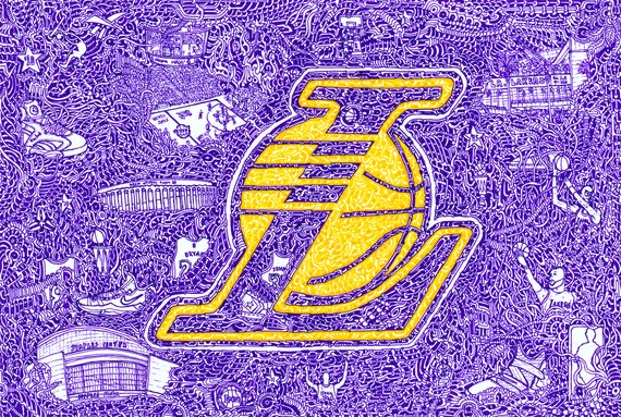 The Legend of Lakers 5 x 7 PRINTS | Etsy