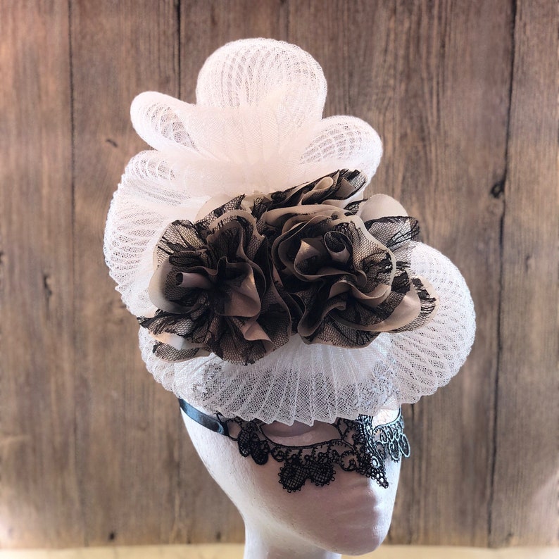Fascinator Hat Crinoline Fascinator Runway Hat Wedding - Etsy