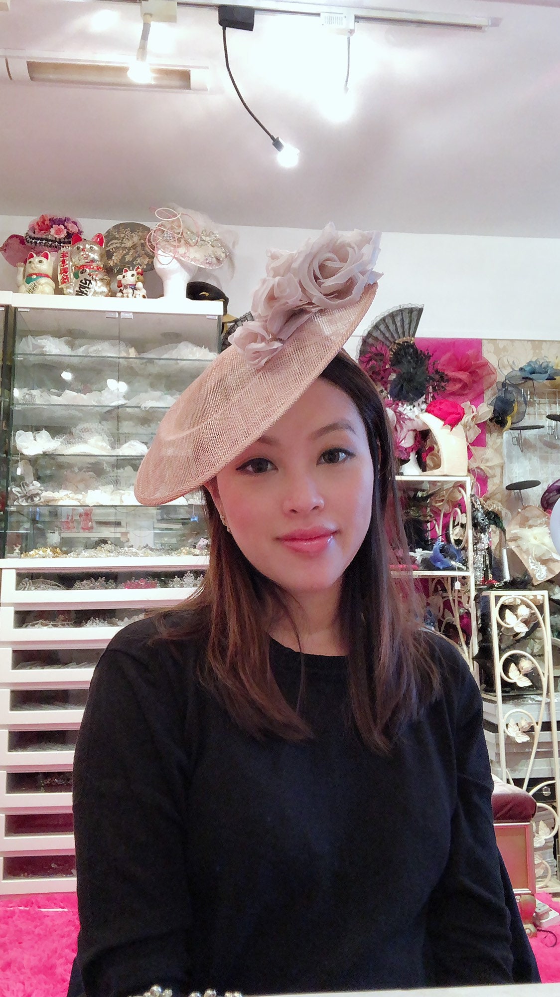 Brush Pink Fascinator Hat Dusty Rose Fascinator Melbourne Cup - Etsy ...