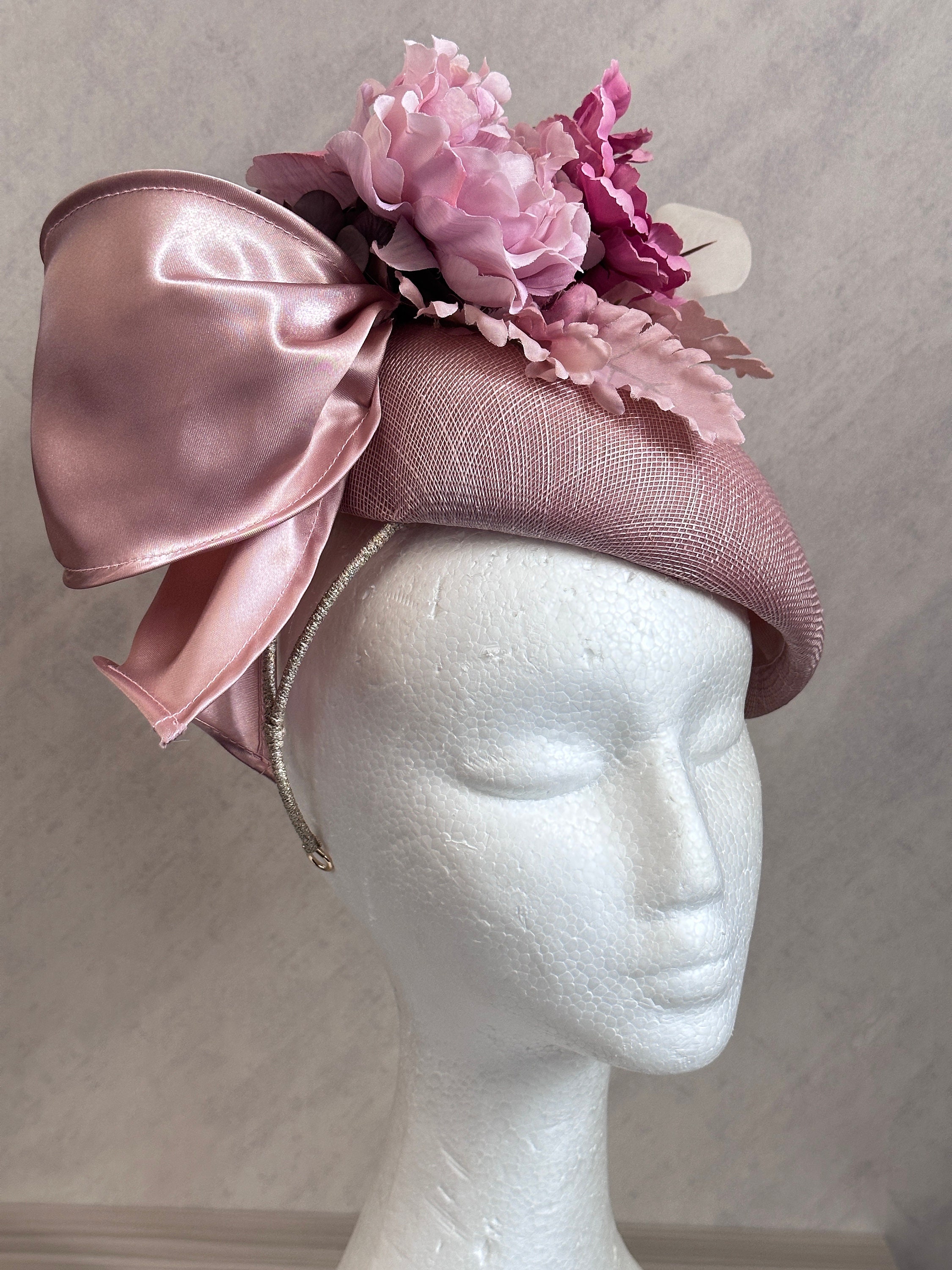 Brush Pink Fascinator, Wedding Hat, Ascot Hat, Fascinator Hat ...