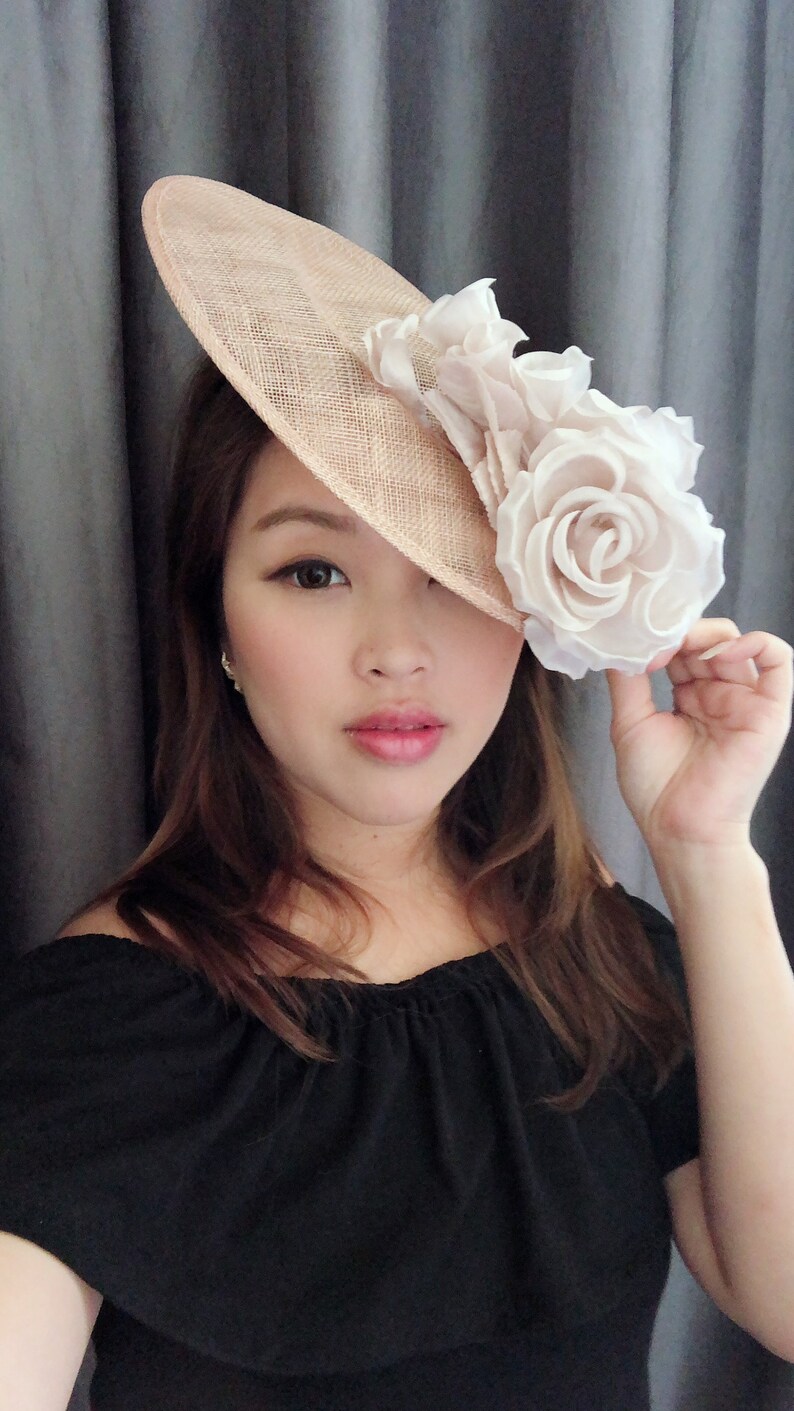 Brush Pink Fascinator Hat Dusty Rose Fascinator Melbourne Cup - Etsy ...