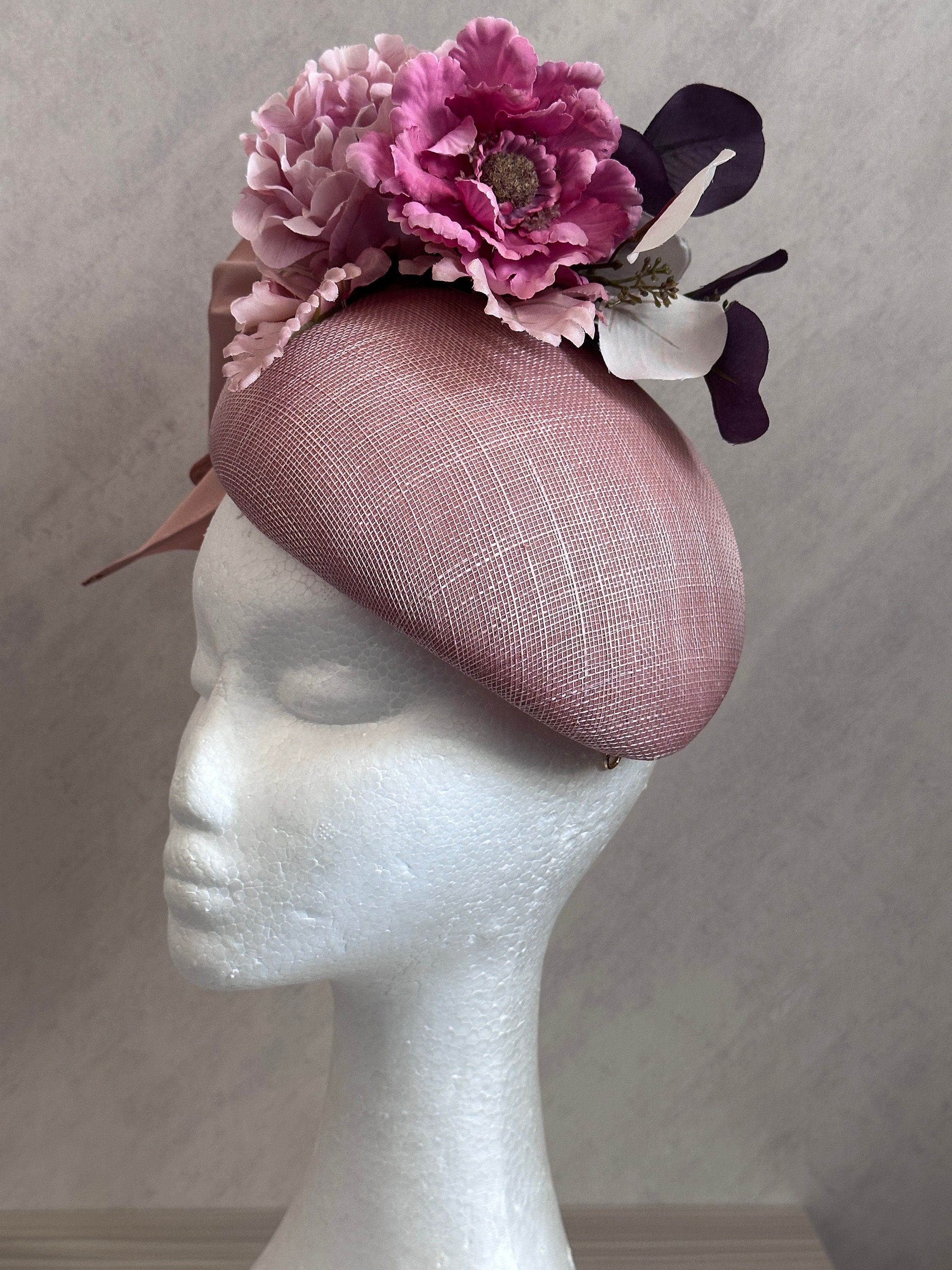 Brush Pink Fascinator, Wedding Hat, Ascot Hat, Fascinator Hat ...