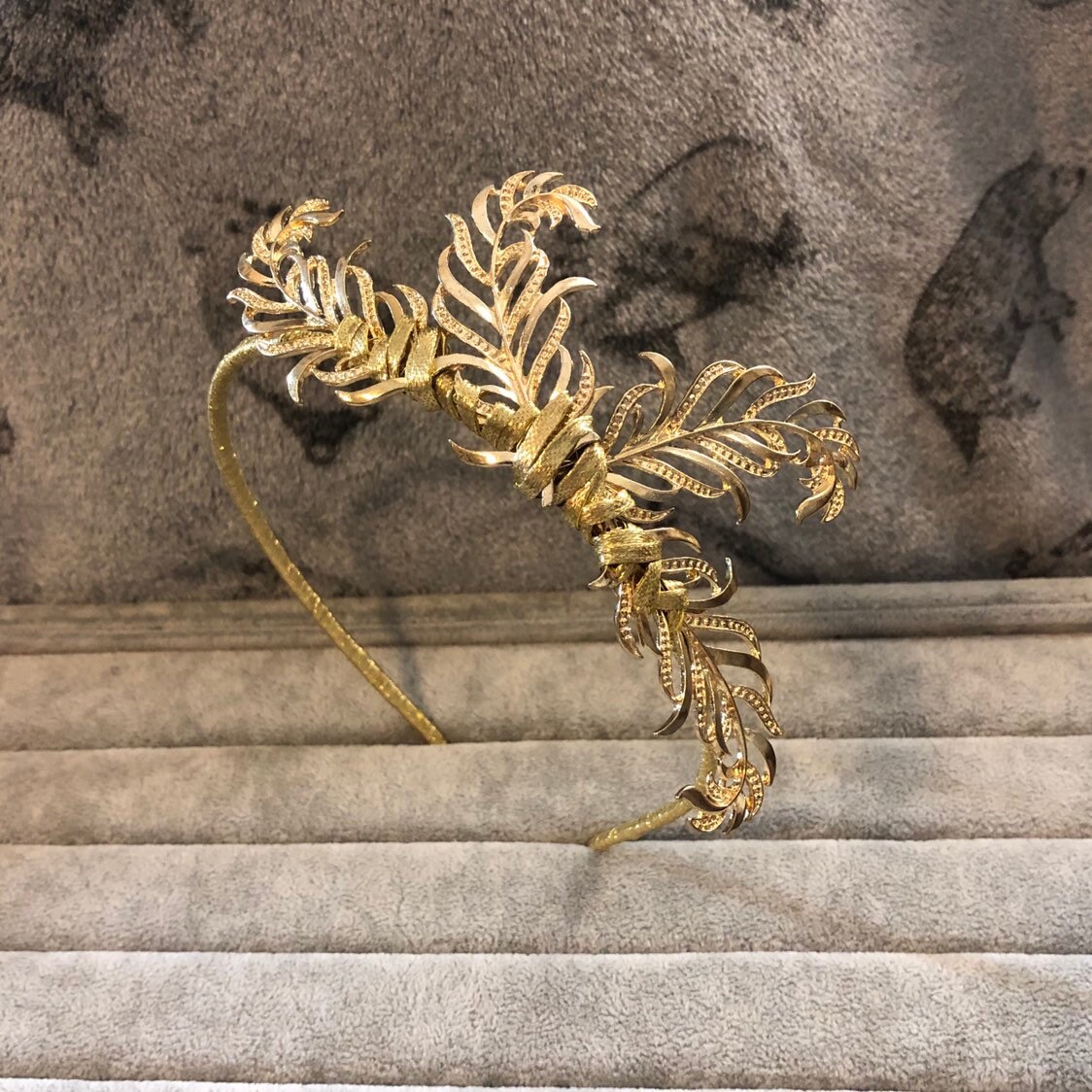 Gold Crown With Gold Embellishment,crown Fascinate ,sierra Headband ...