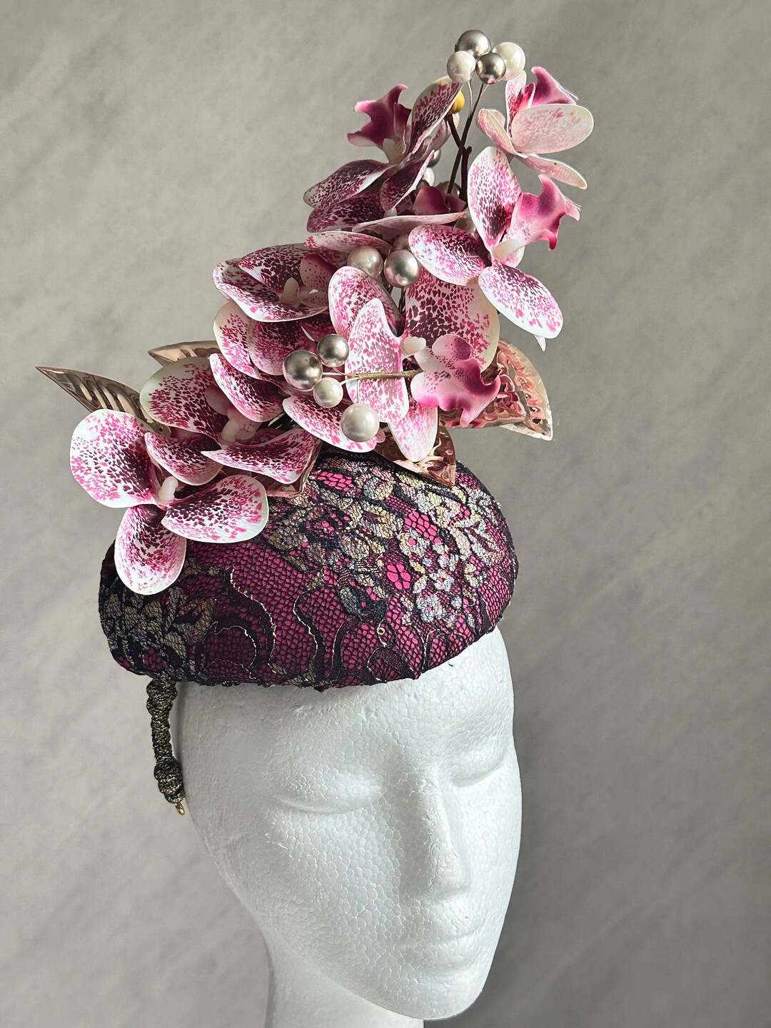 Mulberrry Fascinator, Wedding Hat, Ascot Hat , Royal Ascot Fascinator ...
