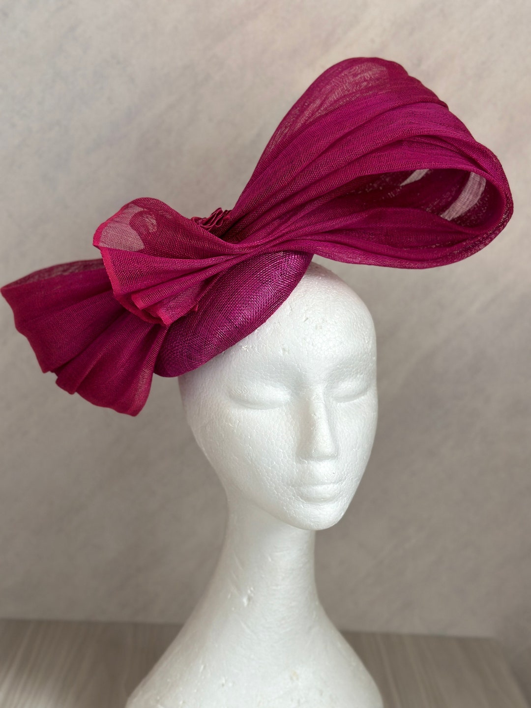 Fuchsia Fascinator, Wedding Hat, Wedding Fascinator, Cocktail Hat ...