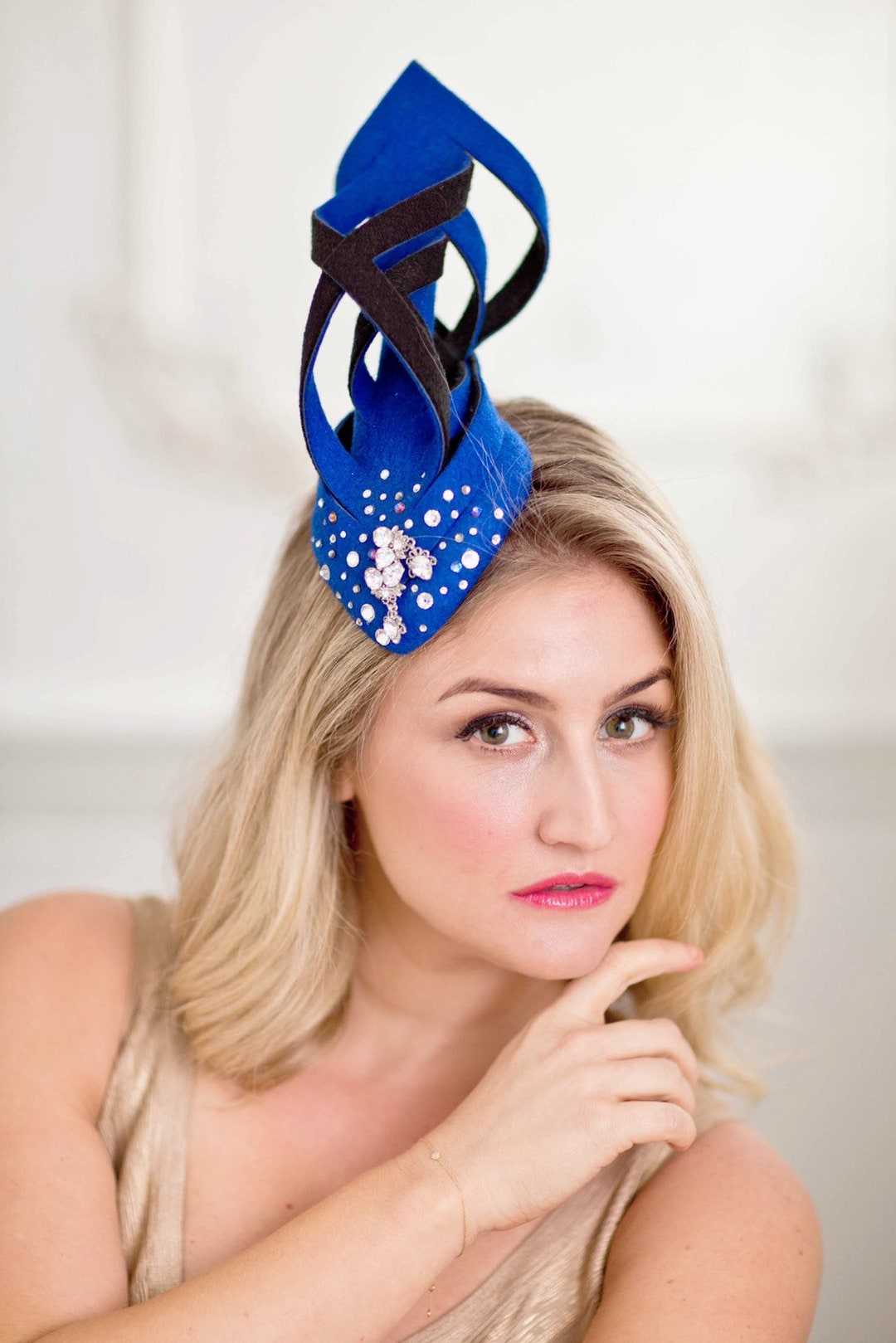 Blue Fascinator , Blue Headpiece, Wedding Fascinator, Wedding Headpiece ...