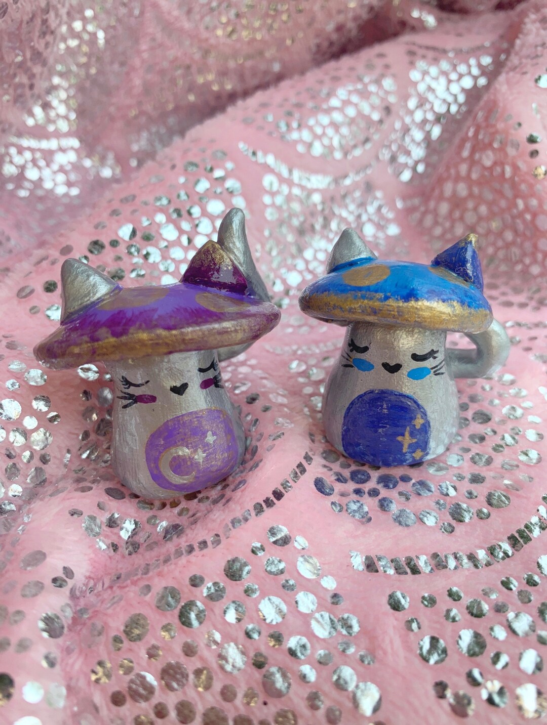 Custom Mushy Meow | Kitty Mushroom | Cat Figurine | Feline Fungi ...