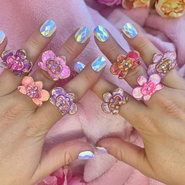 Custom Pansy Ring Viola Ring Johnny Jump up Ring Flower Ring Floral ...