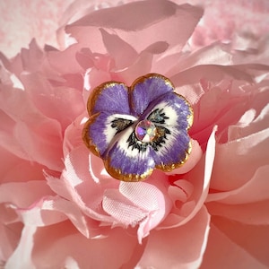 Custom Pansy Ring | Viola Ring | Johnny Jump up Ring | Flower Ring ...