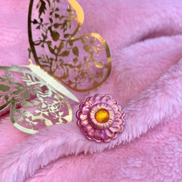 Custom Pansy Ring Viola Ring Johnny Jump up Ring Flower Ring Floral ...