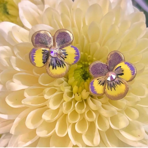 Custom Pansy Ring Viola Ring Johnny Jump up Ring Flower Ring Floral ...