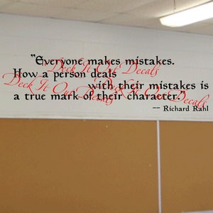 Quote "everyone Makes Mistakes. How a Person Deals With Their Mistakes ...