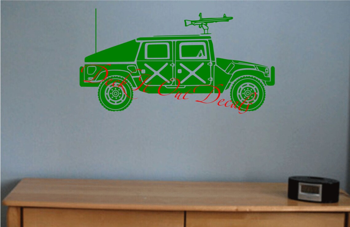 Military Humvee/hummer Vinyl Wall Decal.... E00126 - Etsy