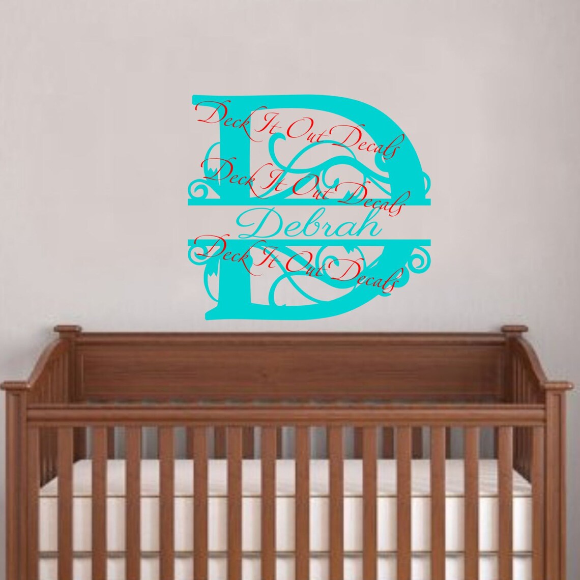 Customizable Children's Monogram Vinyl Wall Decal E00270 - Etsy