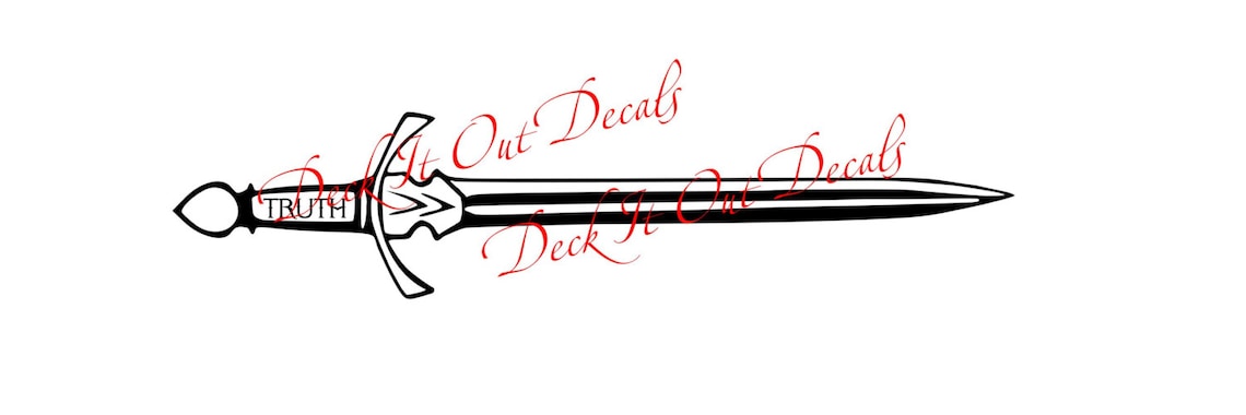 Hand Drawn Sword of Truth Inspired From the Sword of Truth - Etsy