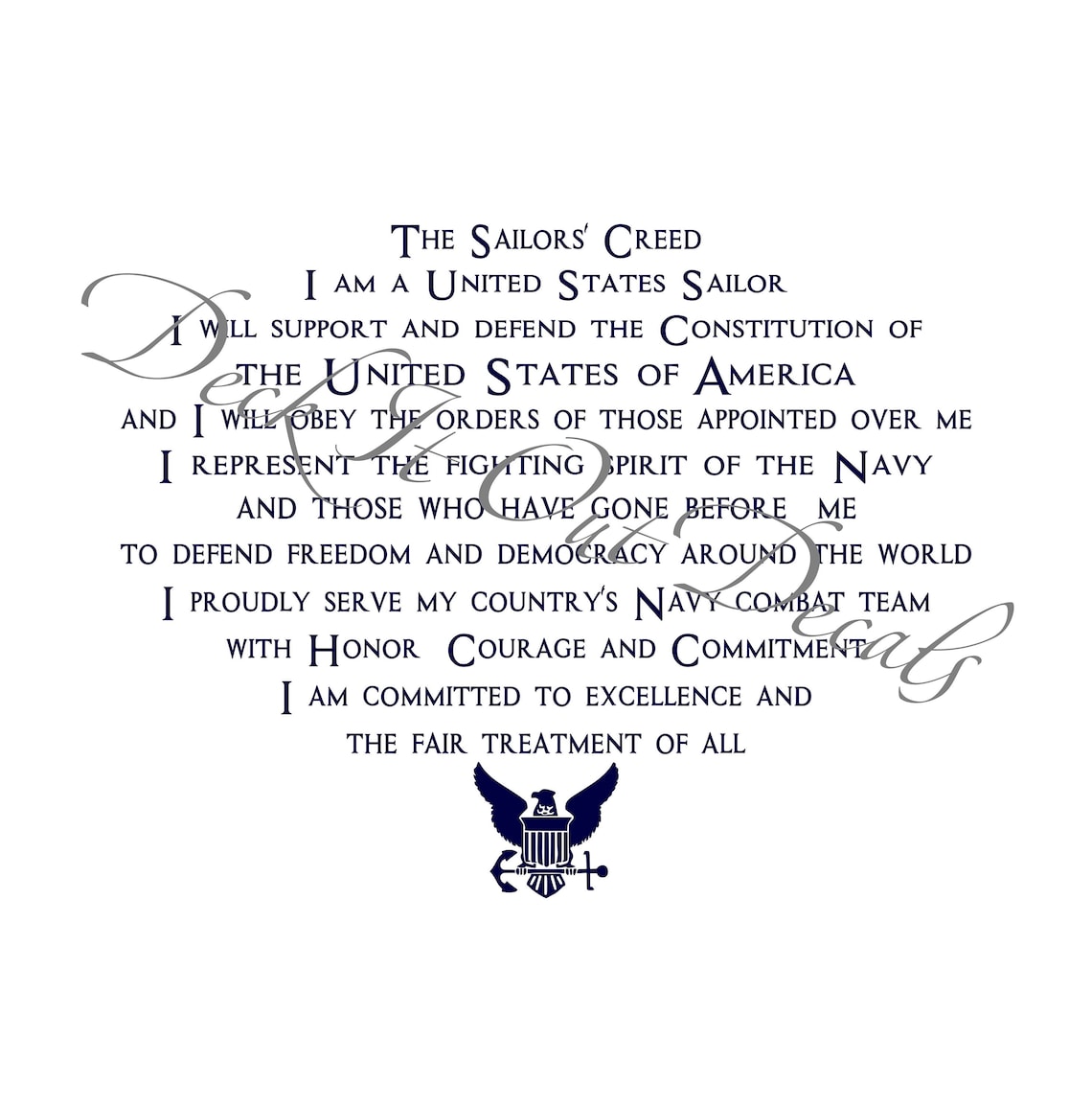 Sailor's Creed EDE00148 - Etsy