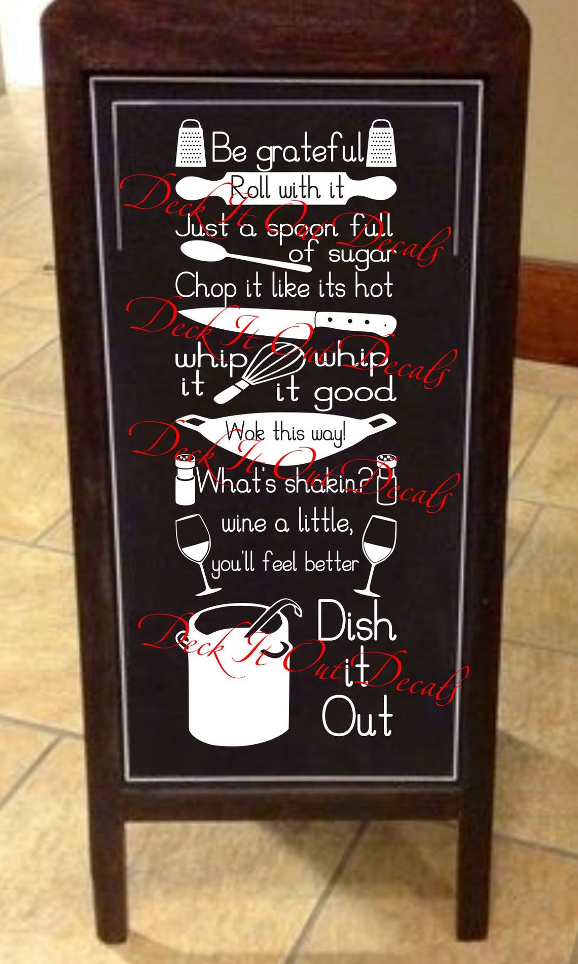 Funny Kitchen Sayings Vinyl Wall Decal E00263 | Etsy