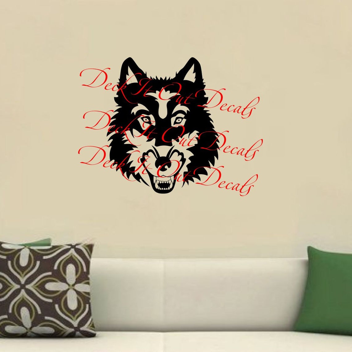 Wolf Vinyl Decal ....E00031 - Etsy