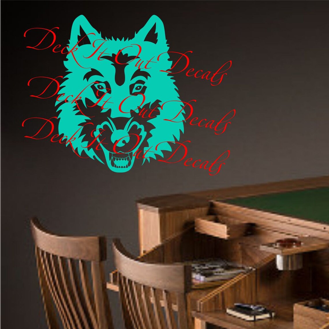 Wolf Vinyl Decal ....E00031 - Etsy