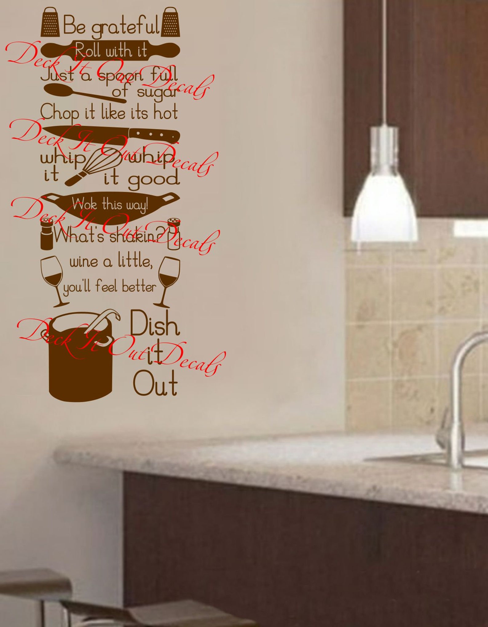 Funny Kitchen Sayings Vinyl Wall Decal E00263 | Etsy