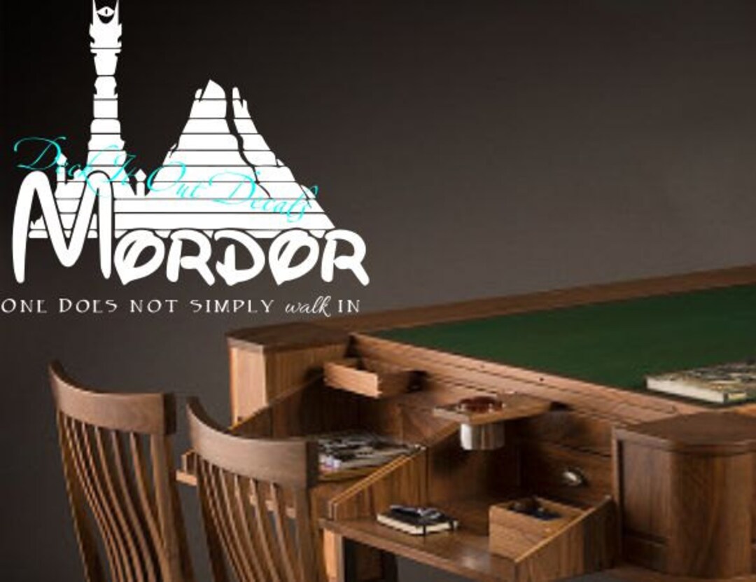 Disney Inspired Mordor "one Does Not Simply Walk In" Quote Vinyl Wall ...