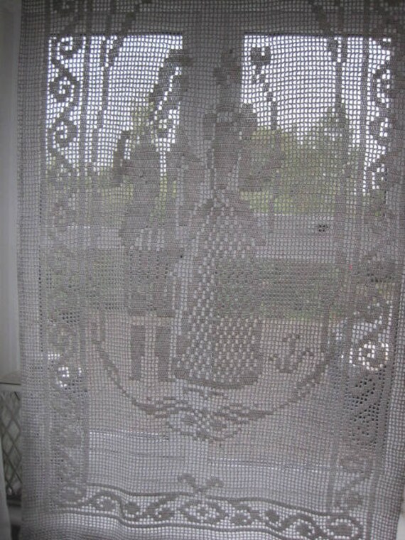 Free Post UK Beautiful Vintage French Window Net Panels - Etsy
