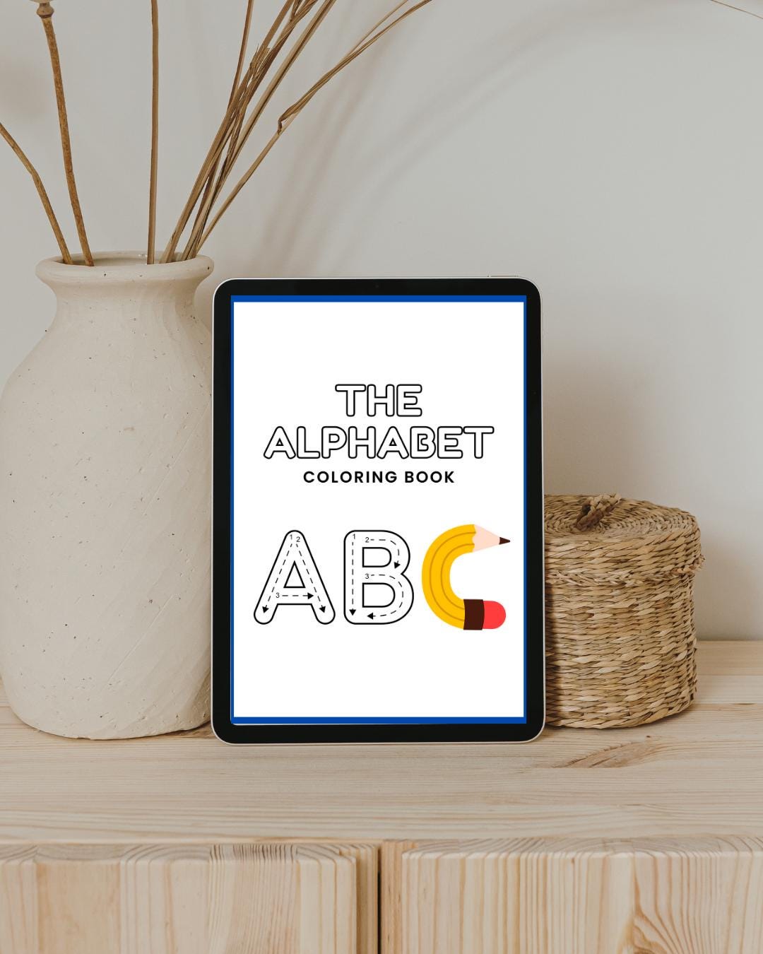 Alphabet Coloring Book With Learning to Trace Pages Pre Kindergarten ...