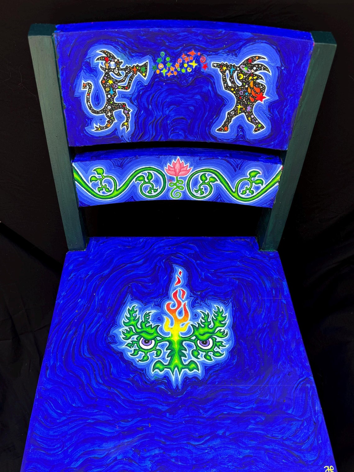 I Paint Chairs With Magickal and Cosmic Themes - Etsy