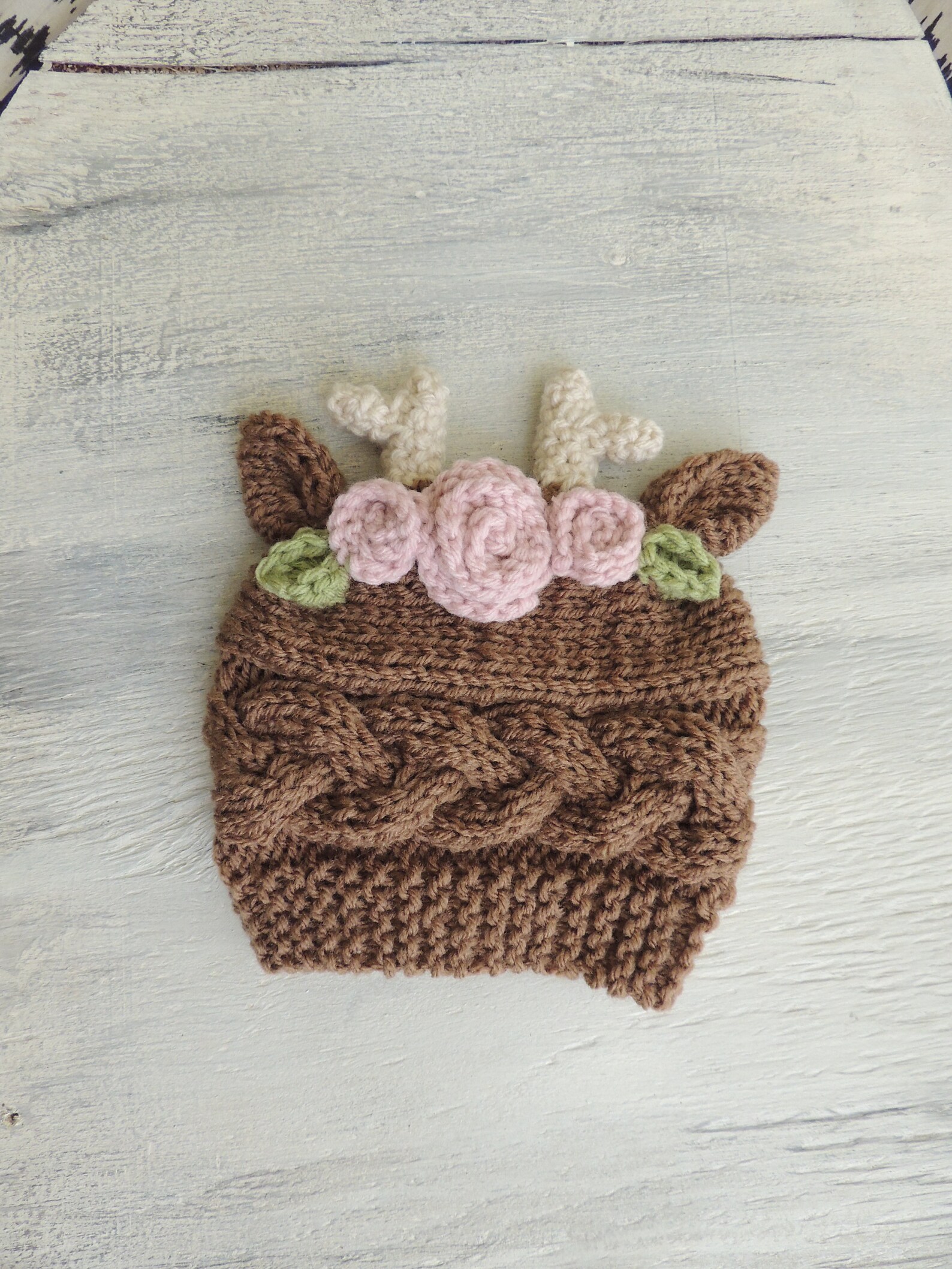 Knit Deer Beanie Luv Beanies Reindeer Hats Deer Hat Animal - Etsy Canada