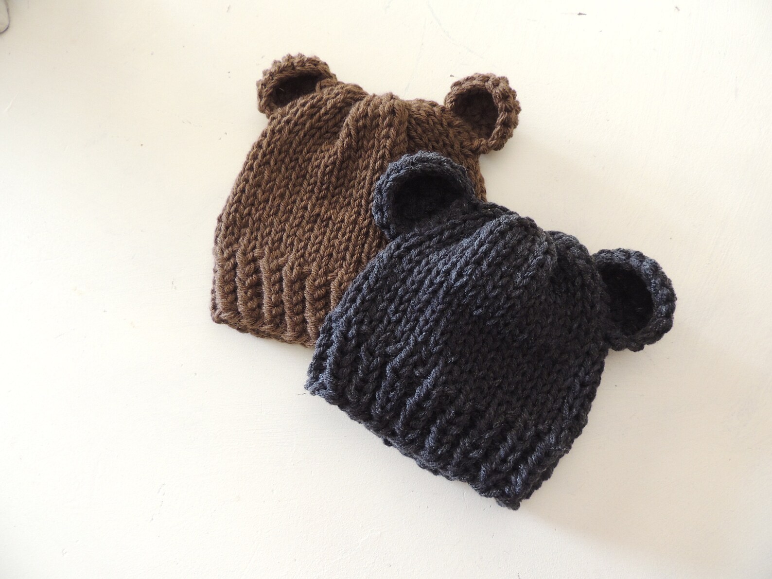 Bear Hats Baby Bear Hats Knit Bear Hat Chunky Bear Hats - Etsy