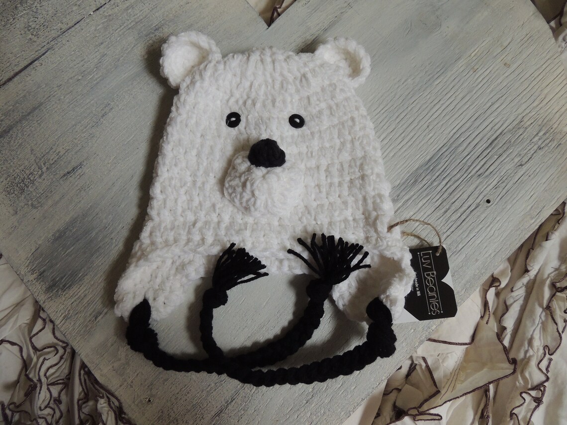 Polar Bear Hat Bear Hat Bear Hats Animal Hats Crochet Bear | Etsy